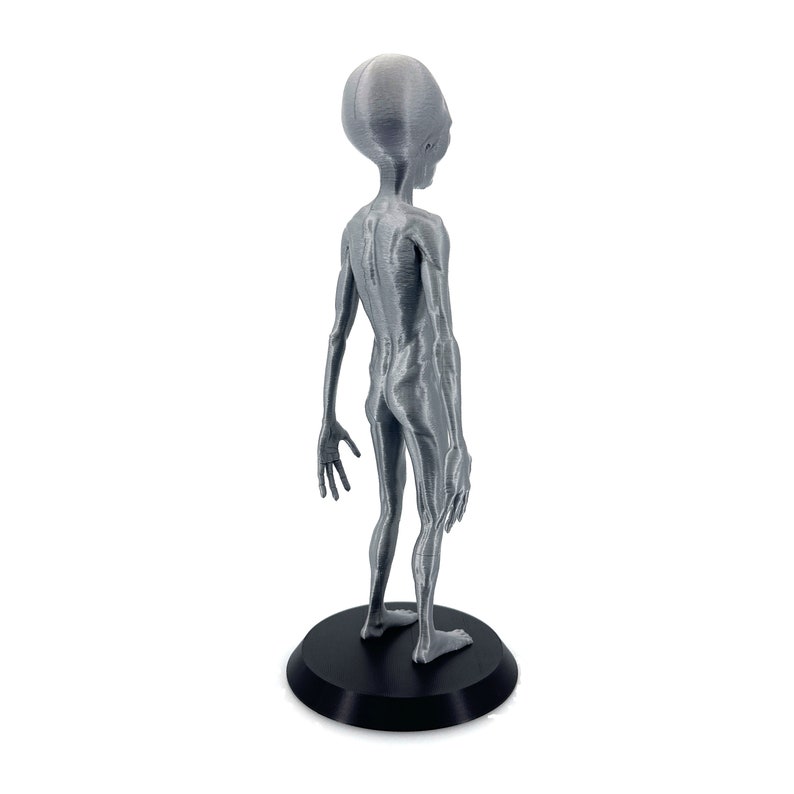 Grey Alien Figurine 10-12 Inch, 3D Printed Extraterrestrial Statue, UFO ...