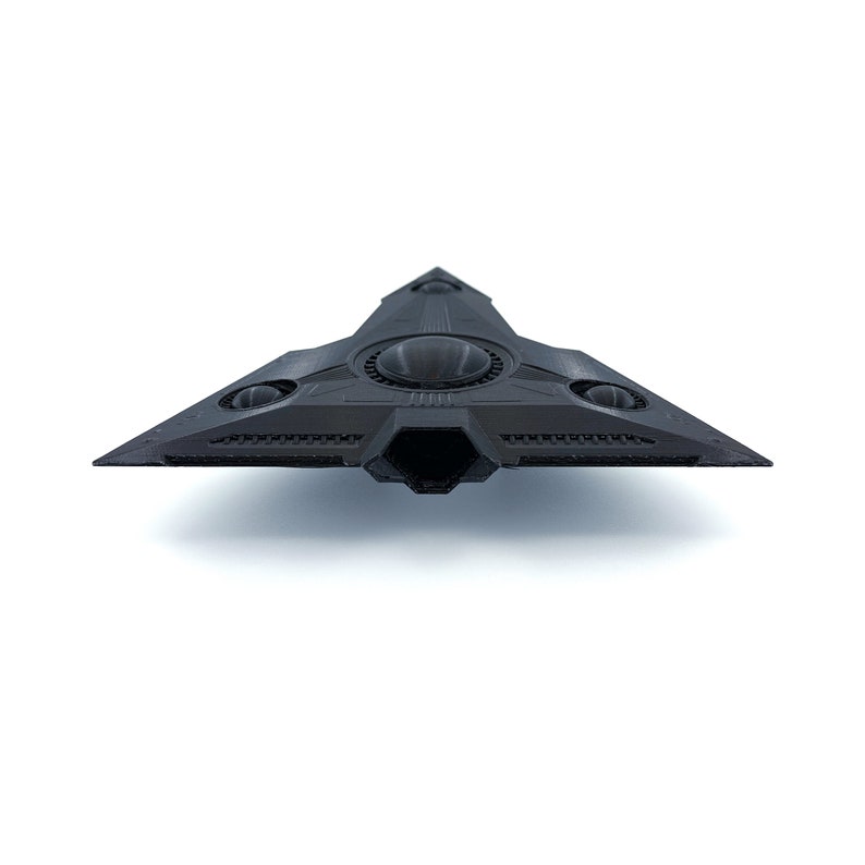 TR-3B Black Manta Triangle ARV Model 3D Printed UFO Replica in Gloss ...