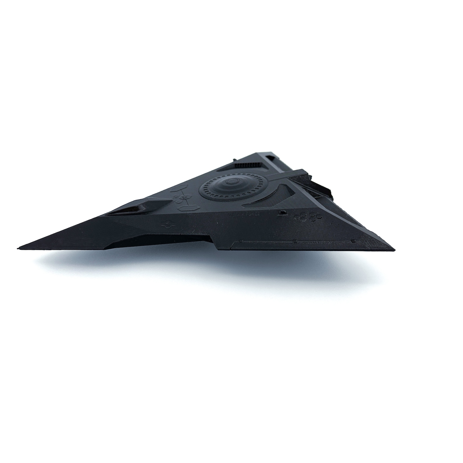TR-3B Black Manta Triangle 3D Printed, ARV UFO Model With Stand ...
