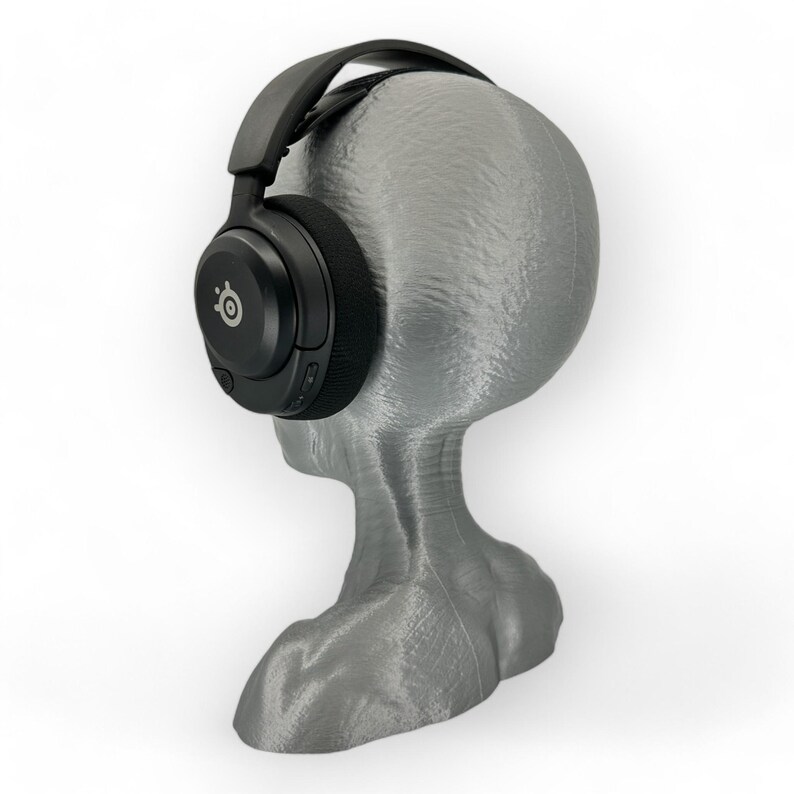 Grey Alien Headphone Stand 12 Inch, 3D Printed Bust Headset Holder, UFO ...