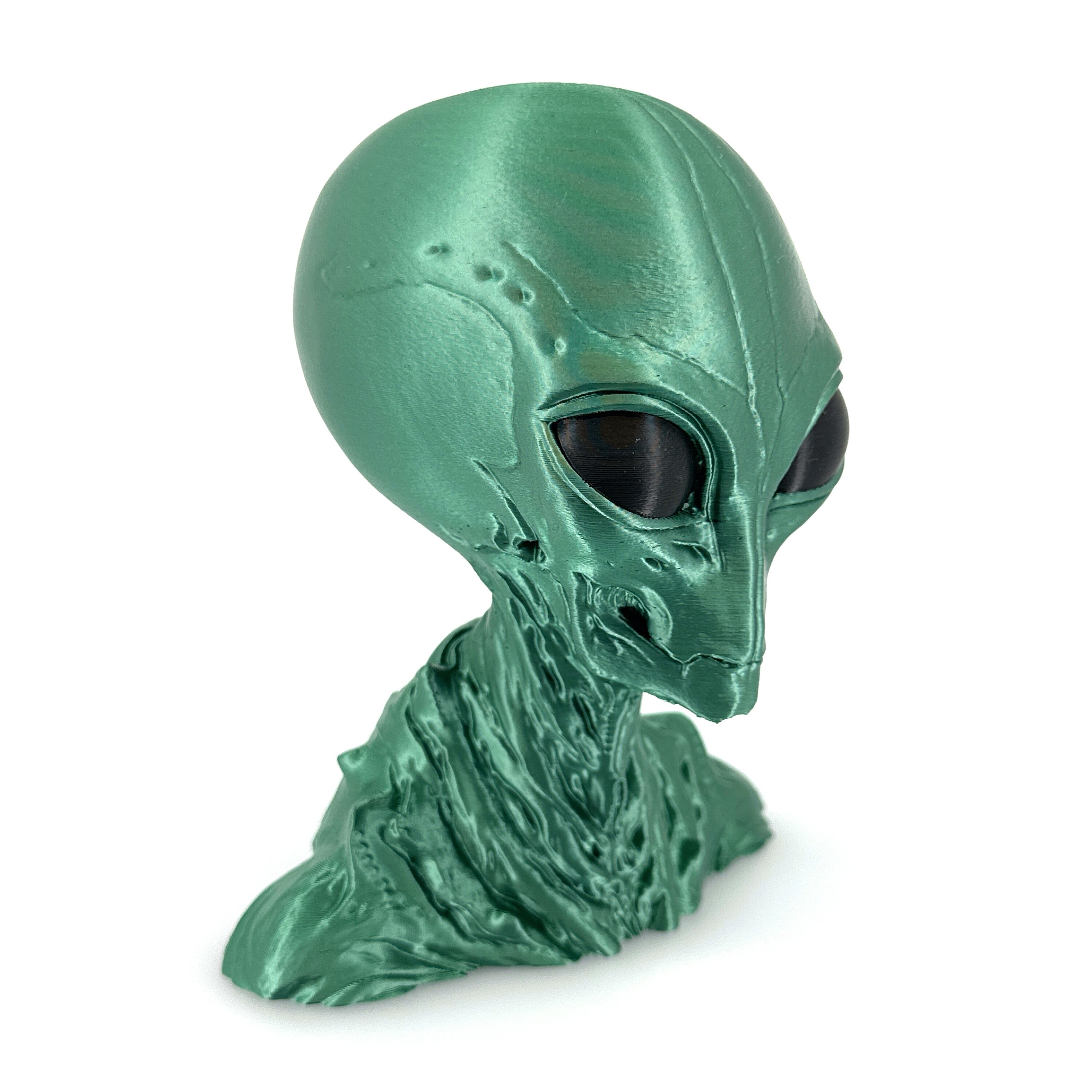 Insectoid Alien Head Bust 3D Printed Sci-fi Extraterrestrial Head, UFO ...