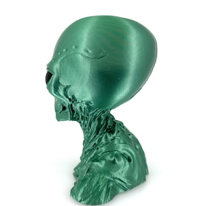 Insectoid Alien Head Bust 3D Printed, Mantis Alien Figurine, Sci-fi ...