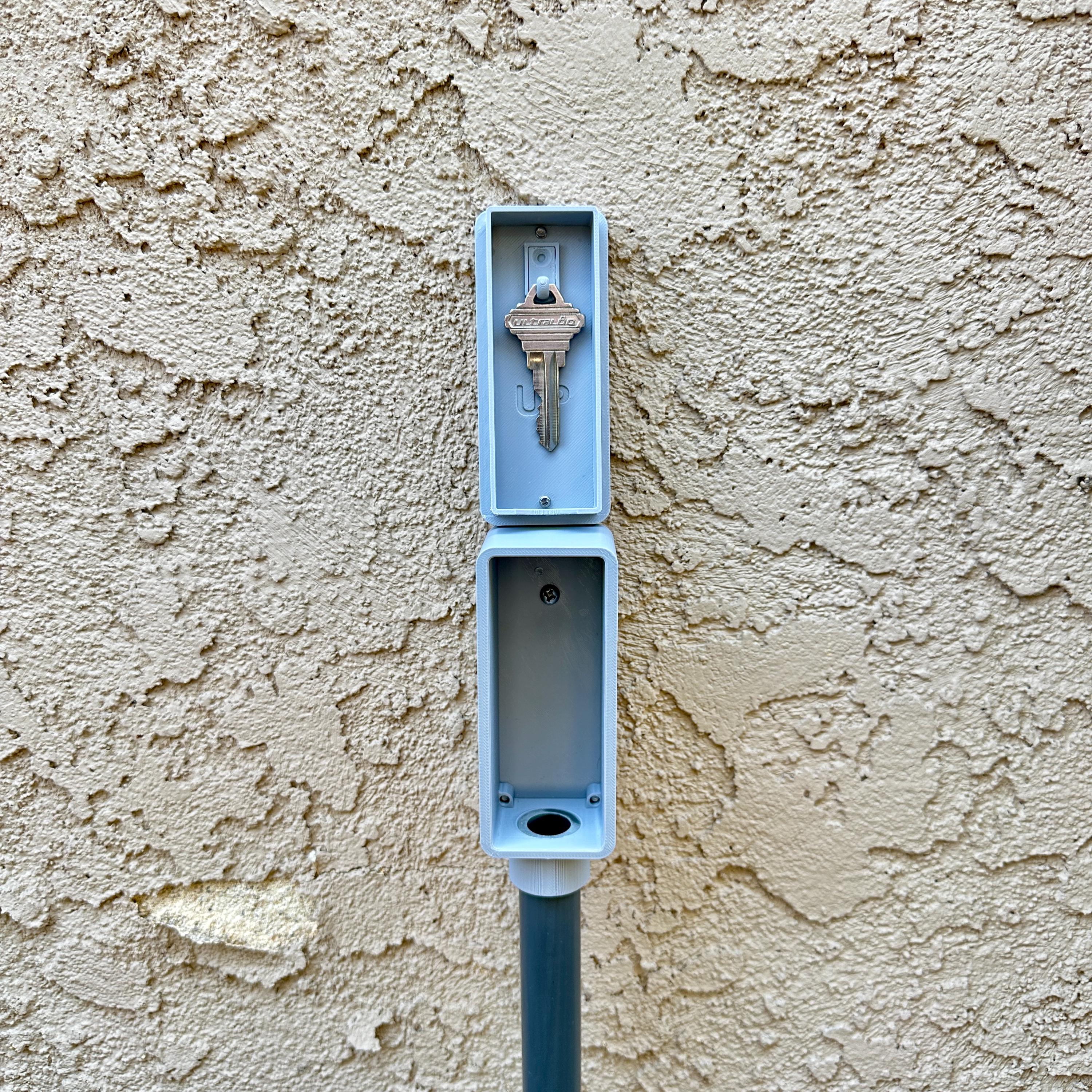 Hide-a-key Fake Conduit Body 3D Printed | Outdoor Key Hider W/ PVC Pipe ...