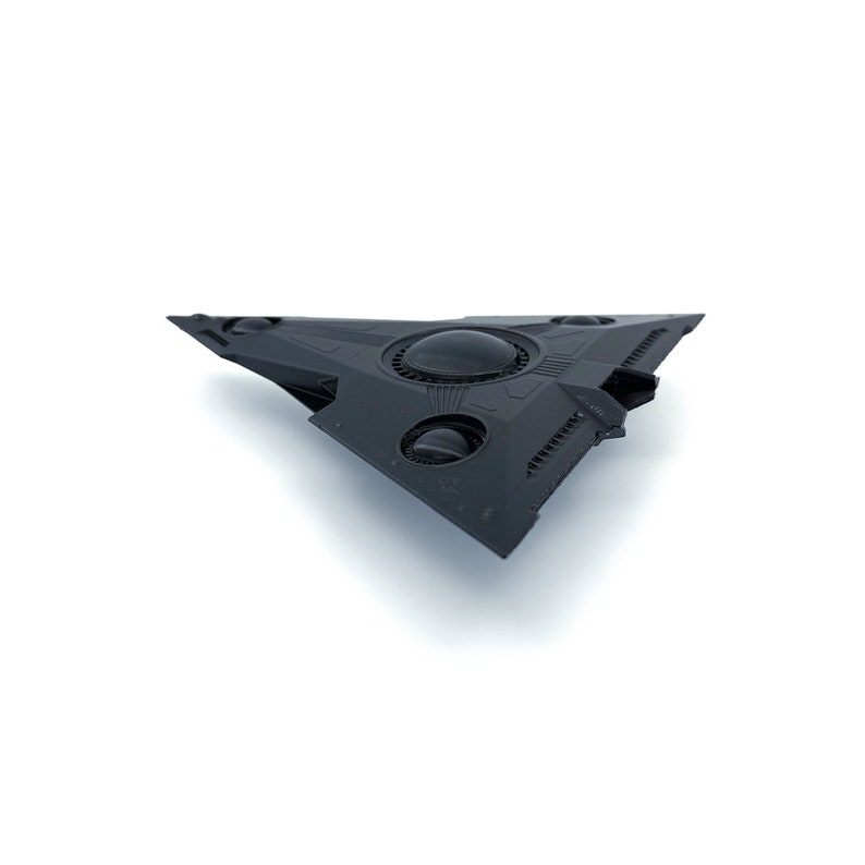 TR-3B Black Manta Triangle ARV Model 3D Printed UFO Replica in Gloss ...