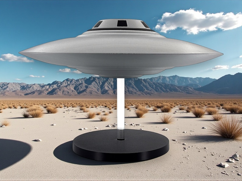 Bob Lazar S4 Sport Model UFO 3D Printed, Area 51 Flying Saucer Replica ...