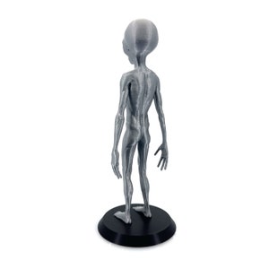 Grey Alien Figurine 10-12 Inch, 3D Printed Extraterrestrial Statue, UFO ...