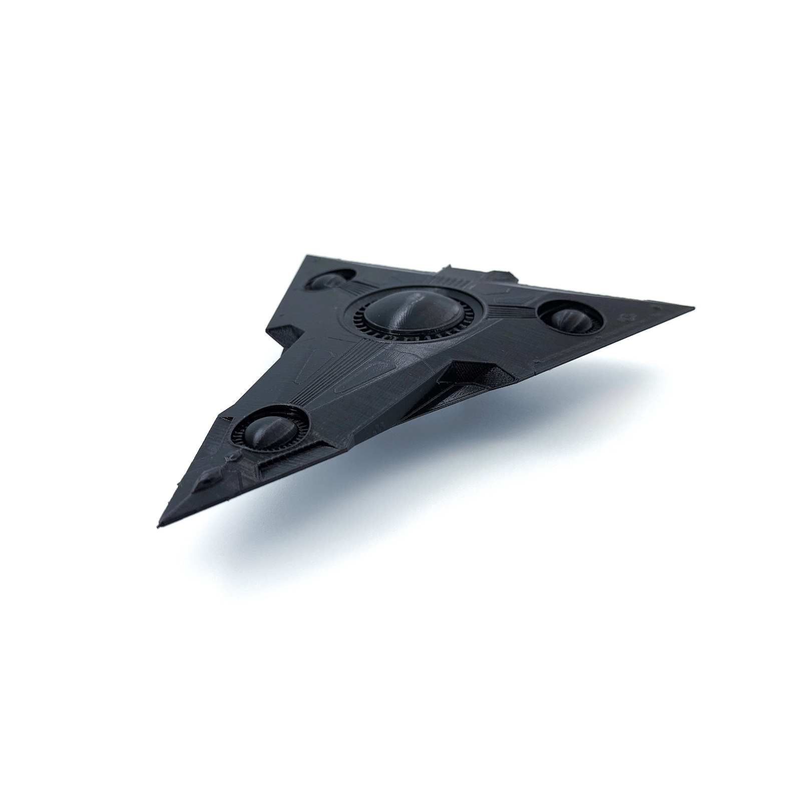 TR-3B Black Manta Triangle 3D Printed, ARV UFO Model With Stand ...