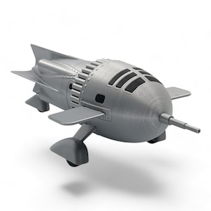 Flash Gordon Dr. Zarkov's Rocket Ship 3D Printed Model | Retro Sci-fi ...