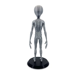 Grey Alien Figurine 10-12 Inch, 3D Printed Extraterrestrial Statue, UFO ...