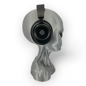 Grey Alien Headphone Stand, Gaming Headset Holder, 3D Printed Sci-fi ...
