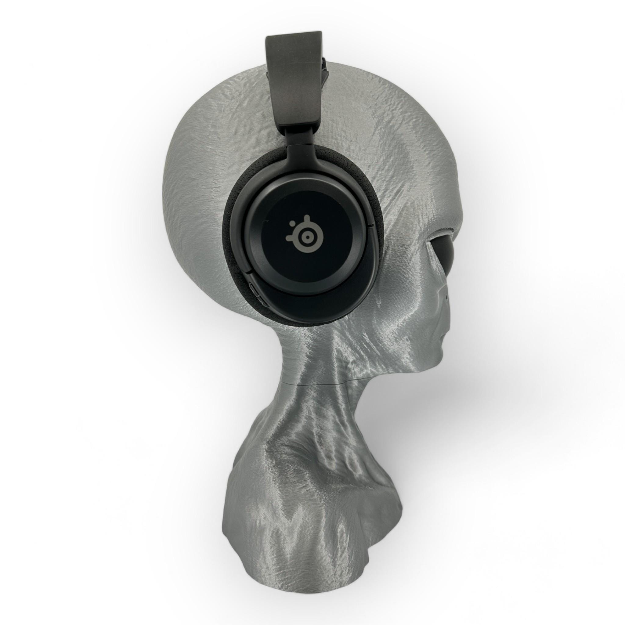 Grey Alien Headphone Stand 12 Inch, 3D Printed Bust Headset Holder, UFO ...