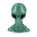 Insectoid Alien Head Bust 3D Printed Sci-fi Extraterrestrial Head, UFO ...