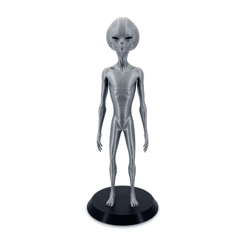 Roswell Grey Alien Figurine 10-12 Inch, 3D Printed Zeta Reticuli Statue ...