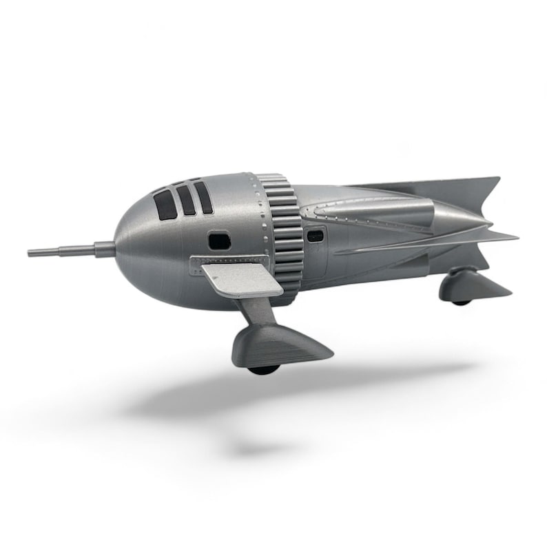 Flash Gordon Rocket Ship 3D Printed, Dr Zarkov Retro Sci-fi Replica ...