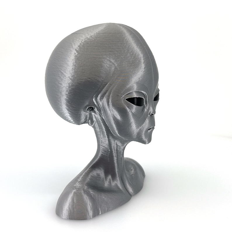 Roswell Grey Alien Bust From Zeta Reticuli 3D Printed Sci-fi ...