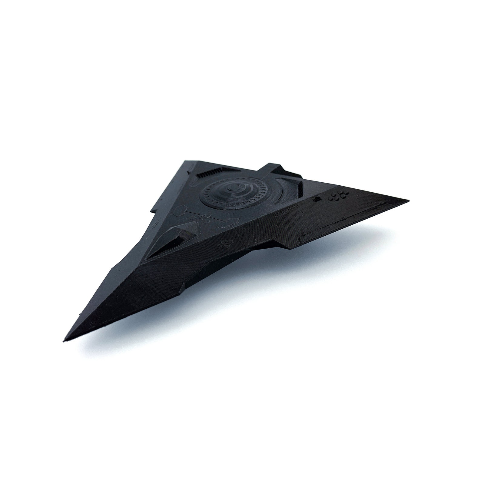 TR-3B Black Manta Triangle 3D Printed, ARV UFO Model With Stand ...