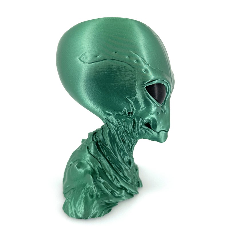 Insectoid Alien Head Bust - 3D Printed Sci-fi Extraterrestrial Head ...