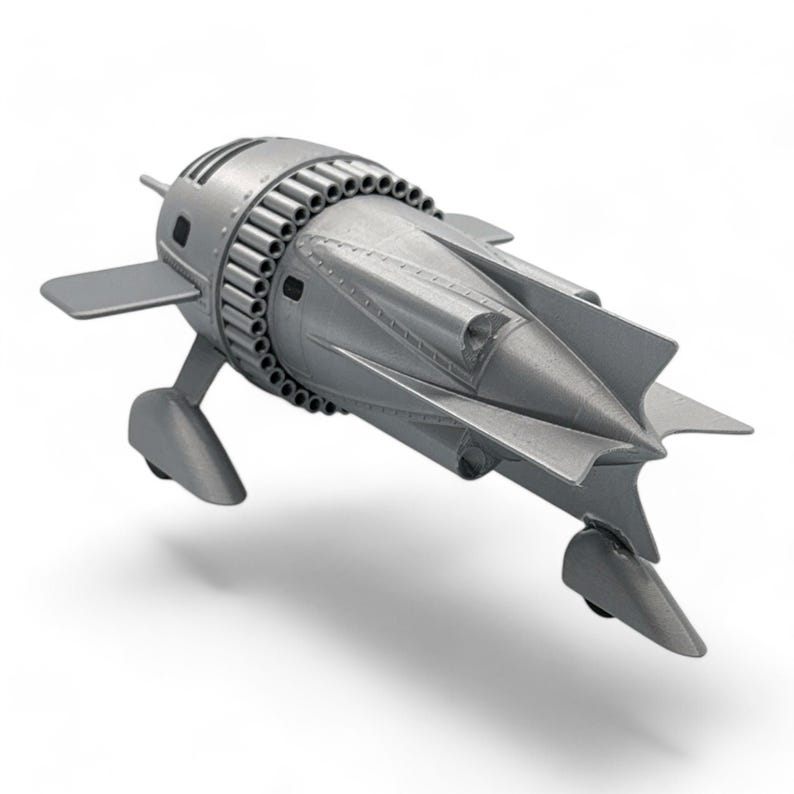 Flash Gordon Rocket Ship 3D Printed, Dr Zarkov Retro Sci-fi Replica ...