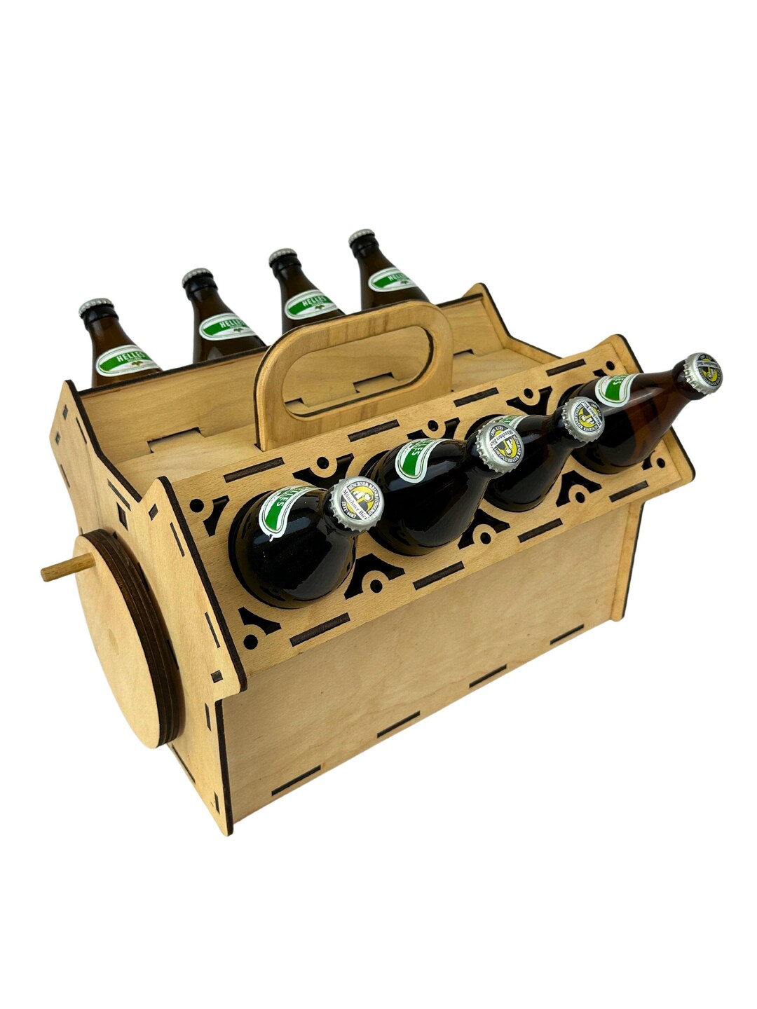 V8 Beer Crate / Beer Engine / Beer Turbo Made of Beech Wood With Free ...