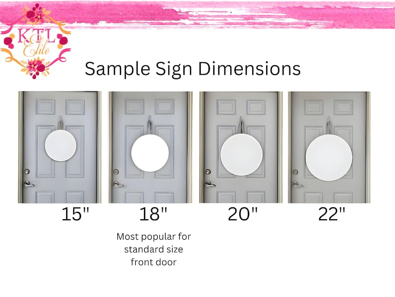 Floral Spring Door Hanger: Pink Wood "hi" Sign With Bow - Etsy