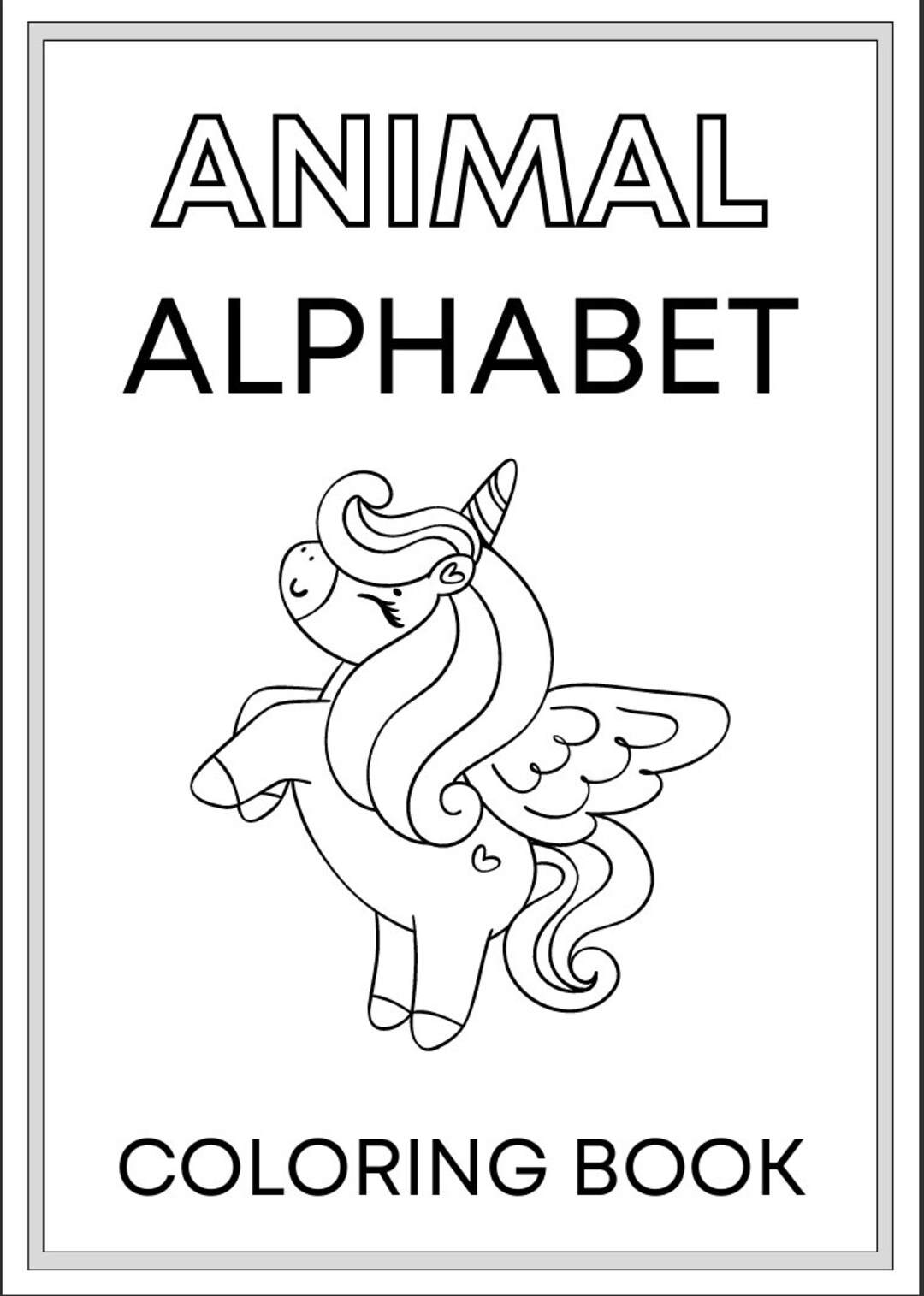 Animal Alphabet Tracing and Insects Coloring Book for Kids, Toddlers ...