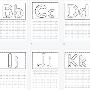 Tracing Activity Book Alphabets, Numbers, Lines, Animals - Etsy