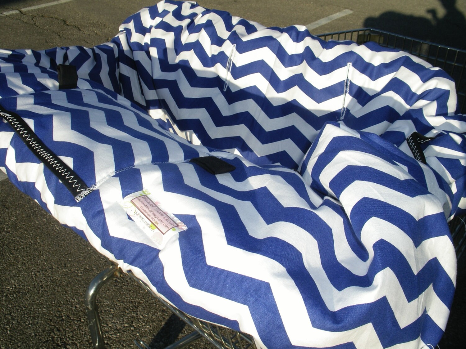 Boutique Shopping Cart Cover or Restaurant High Chair Cover for Boy or ...