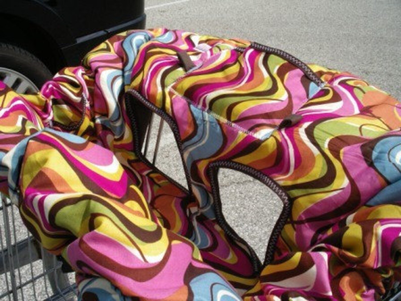 Boutique Shopping Cart Cover MODERN ESS STRIPE Shopping Cart - Etsy