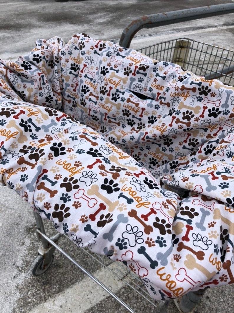 Dog Puppy Fur Baby Shopping Cart Cover ......woof by - Etsy