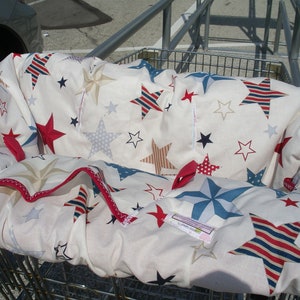 Boutique Shopping Cart Cover STARS and STRIPES Shopping Cart Cover - Etsy