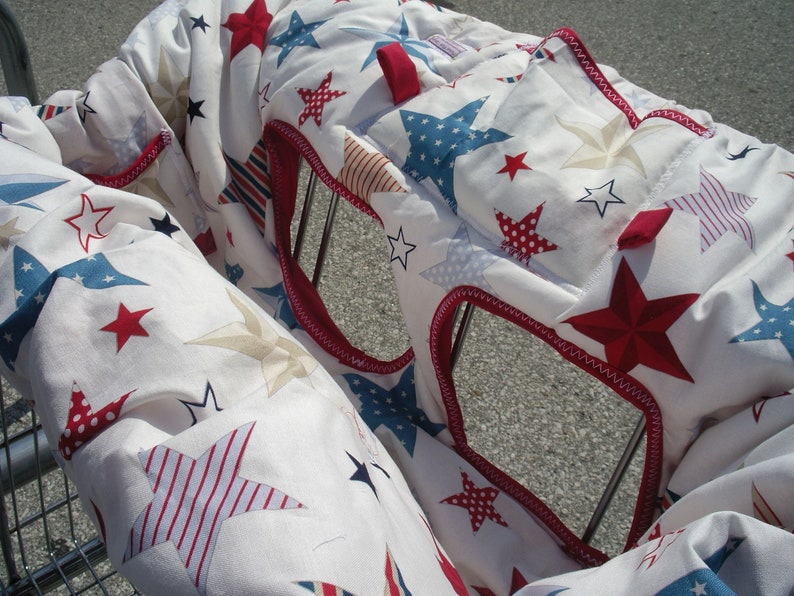 Boutique Shopping Cart Cover STARS and STRIPES Shopping Cart Cover - Etsy