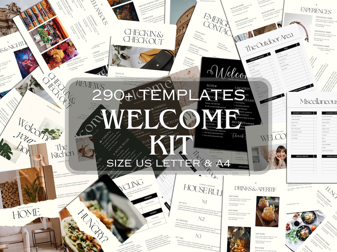 Editable Welcome Kit Canva Templates: Business Onboarding Bundle (A4 ...