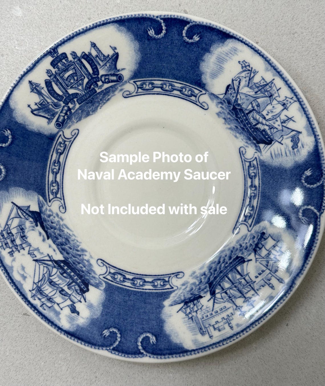 USNA - Hand-crafted Broken China PENDANT Created From a Slice of ...