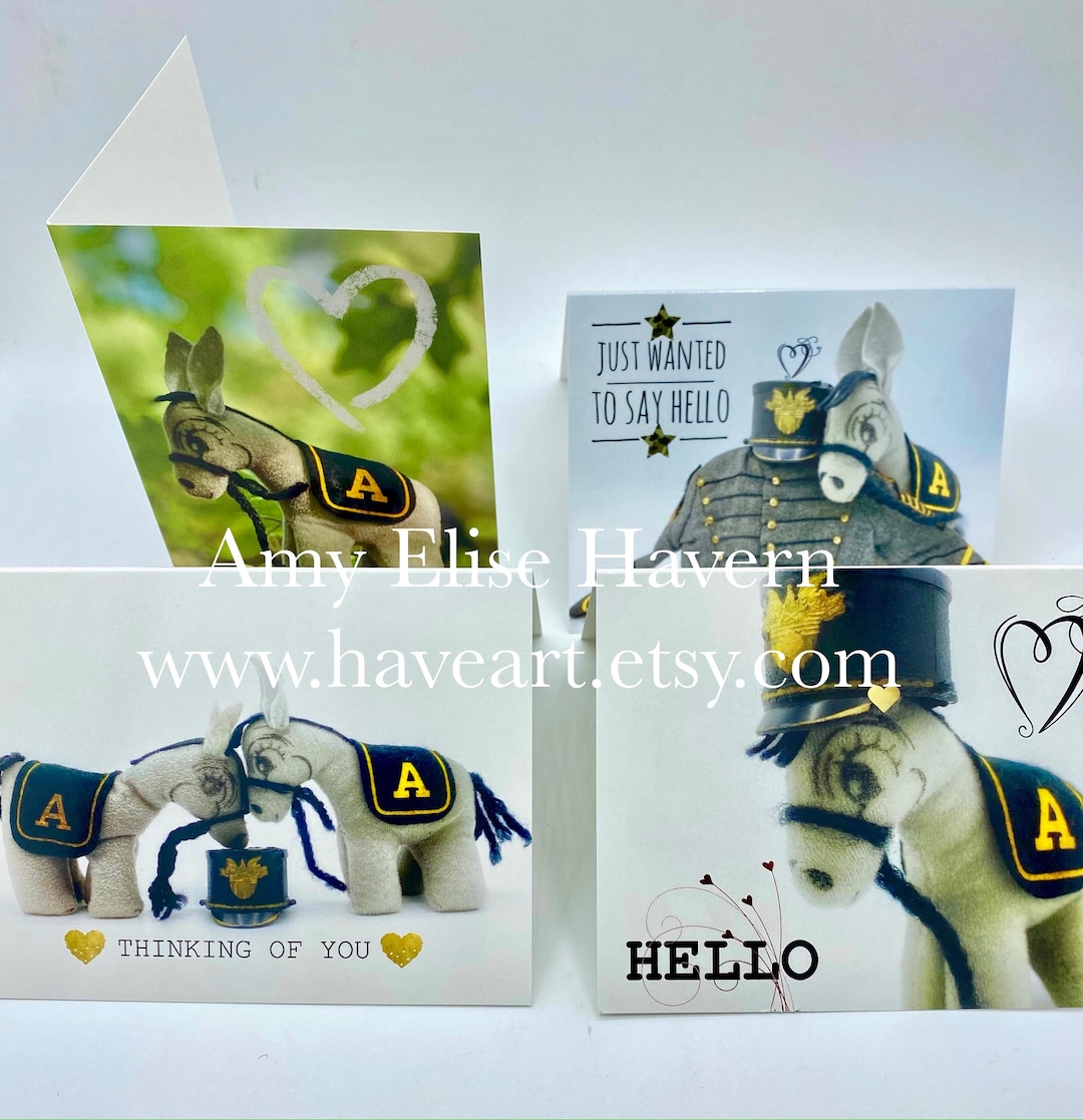West Point Mule Note Card Set: USMA Army Photography (4 Cards) - Etsy
