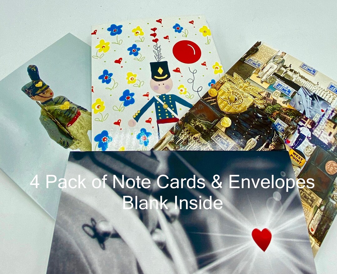West Point Variety Pack of FOUR Blank Note Cards Featuring Original Art ...