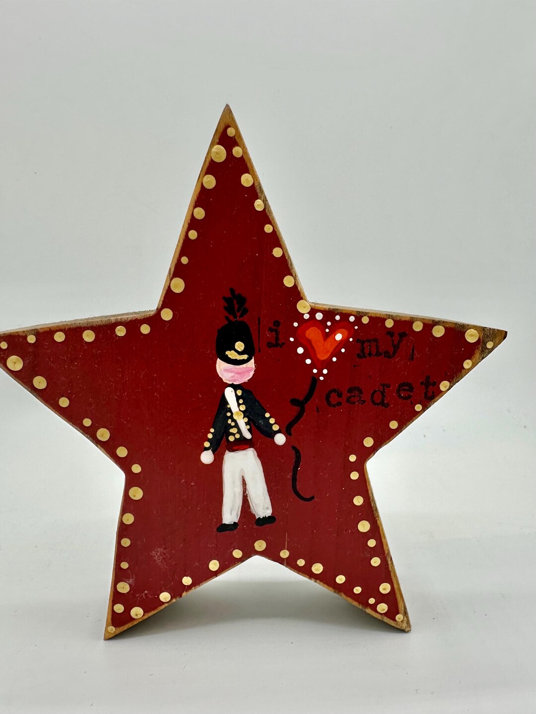 West Point USMA Cadet - Wood Star - Decor - Gift - I Love My Cadet - Etsy