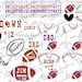 Football Themed SVG Digital Files Laser Cut Files for Laser Machine ...