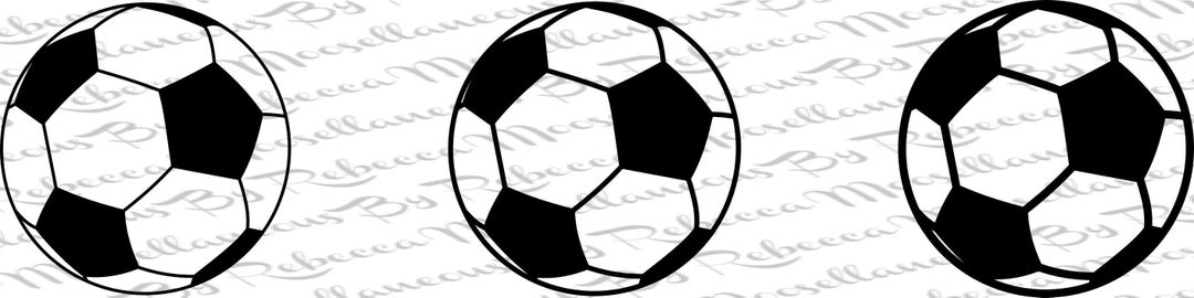 Simple Soccer Ball SVG PDF PNG Instant Digital Download Files Included ...