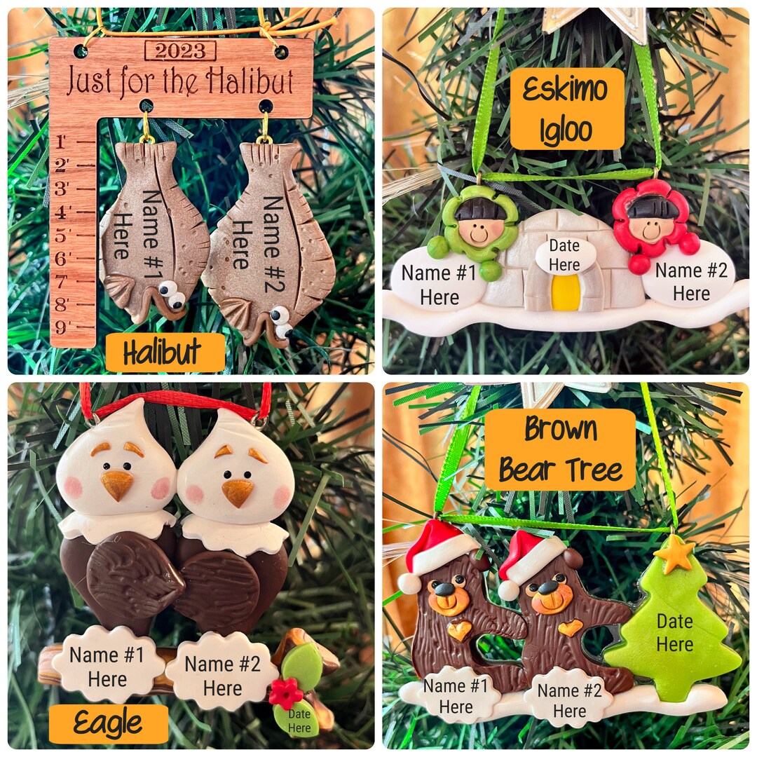 Family of 2 Elf Bear Salmon Puffin Moose Snowman Walrus Sloth Eskimo ...