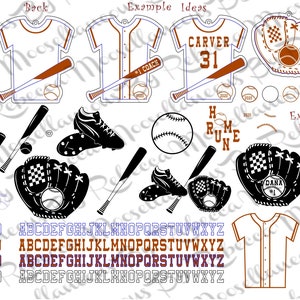 Baseball Themed SVG Digital Files Laser Plotter Cut Files for - Etsy
