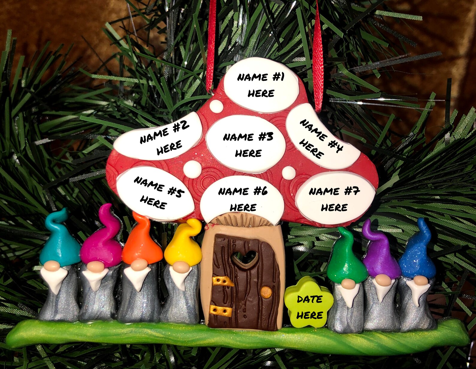 Family of 7 Eskimo Igloo or Elf Tree or Salmon Cardinal - Etsy