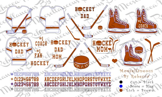 Hockey Themed SVG PDF Digital Files Laser Cut Files for Laser - Etsy Canada