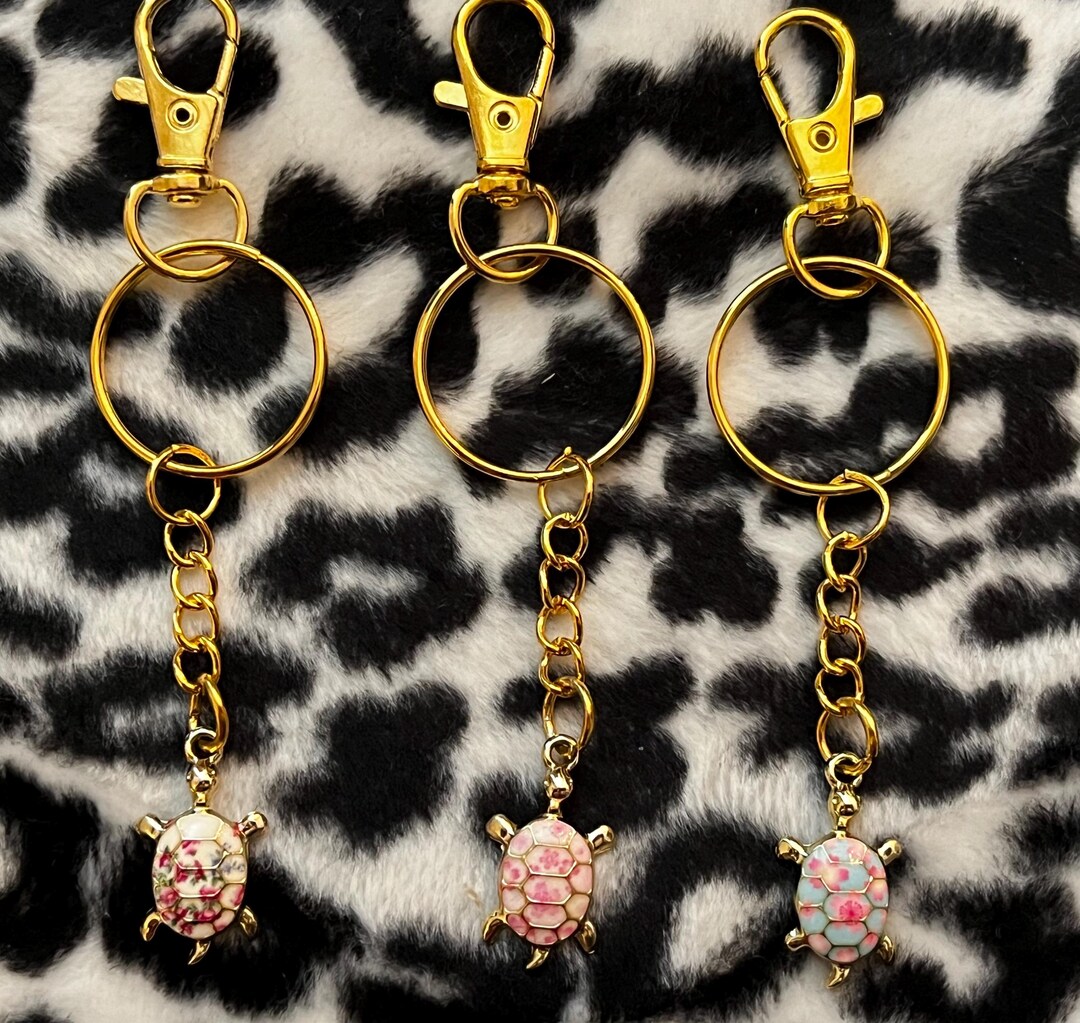 Mini Novelty Good Luck Travel Thank You Friends Charm Sea Turtle Gold ...