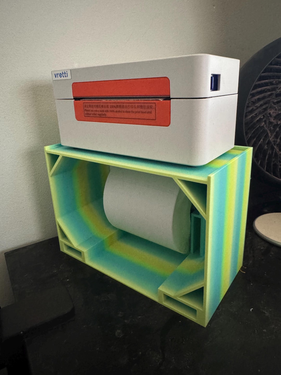 Thermal Printer Stand With Label Roll Holder - Etsy