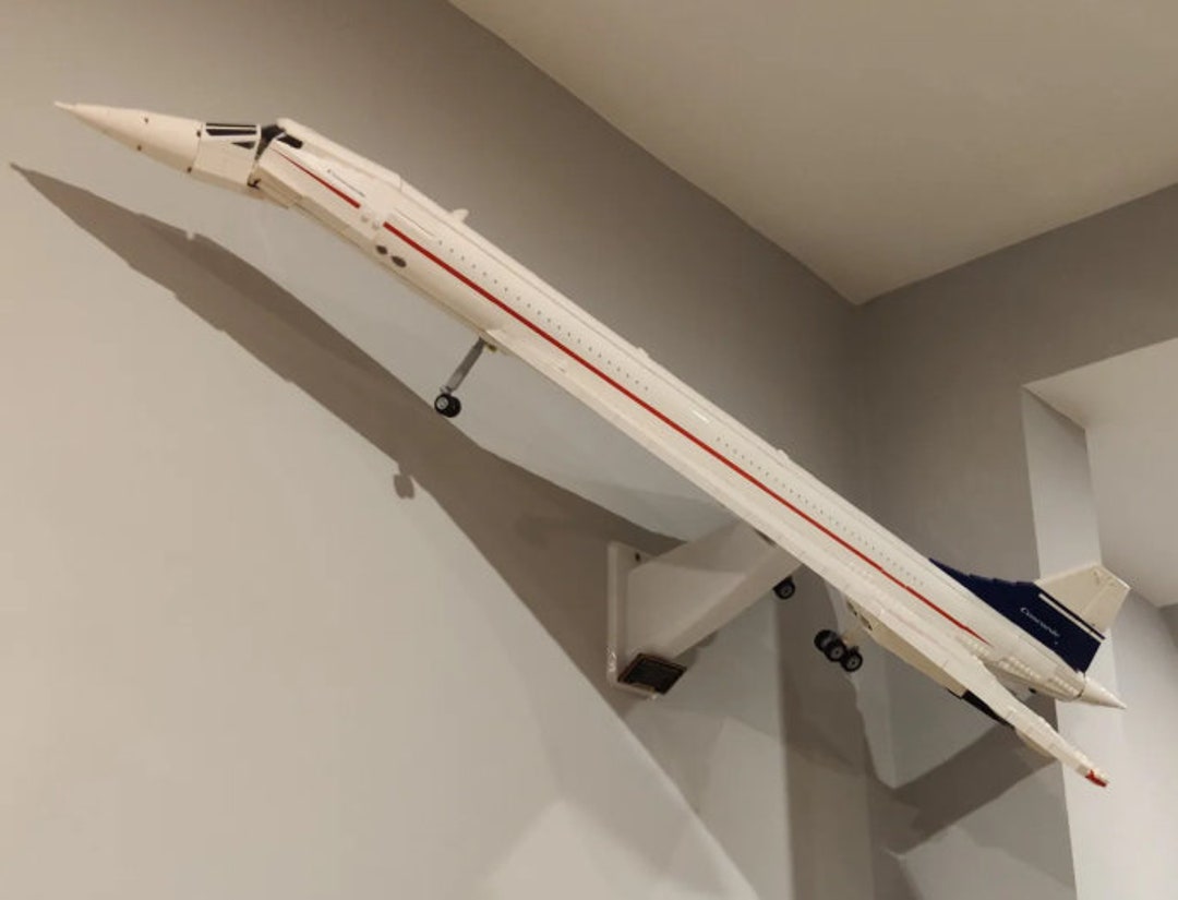 Angled Wall Mount to Display Lego Icons Concorde 10318 Set - Etsy Canada