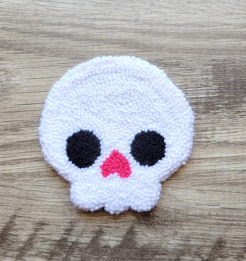 Halloween Ghost, Pumpkin, Candy Apple, Candy Corn, Skull Punch Needle ...