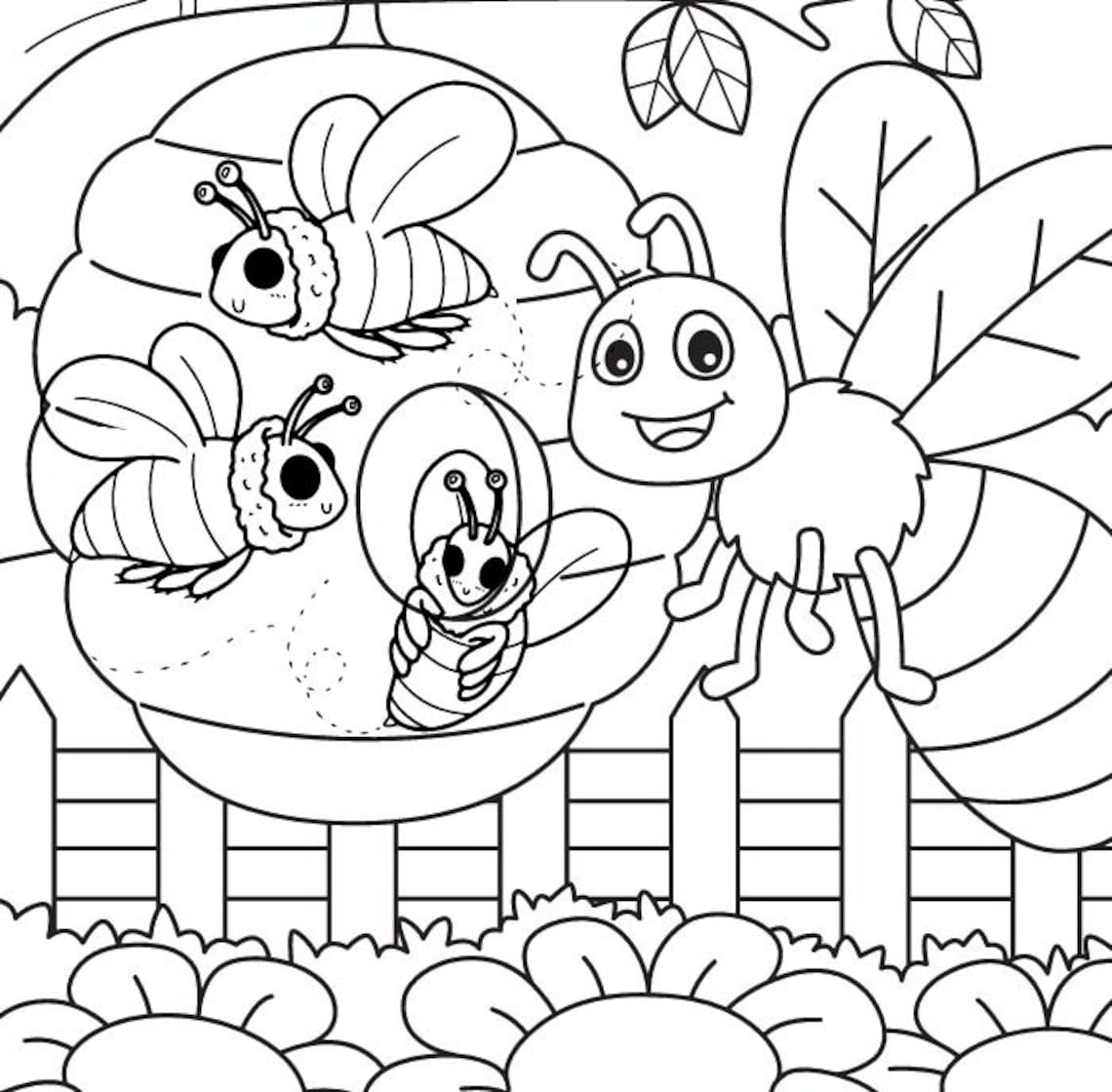 Children Kids Spring Colouring Pages Download PDF Printable | Colour ...