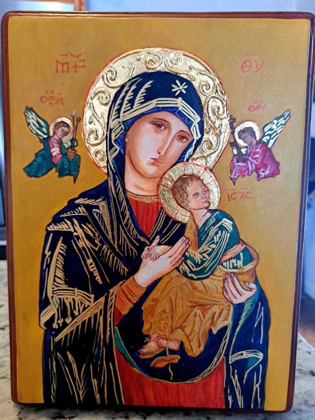 Handmade Orthodox Christian Icon Paintings. Art Paintings Made With ...