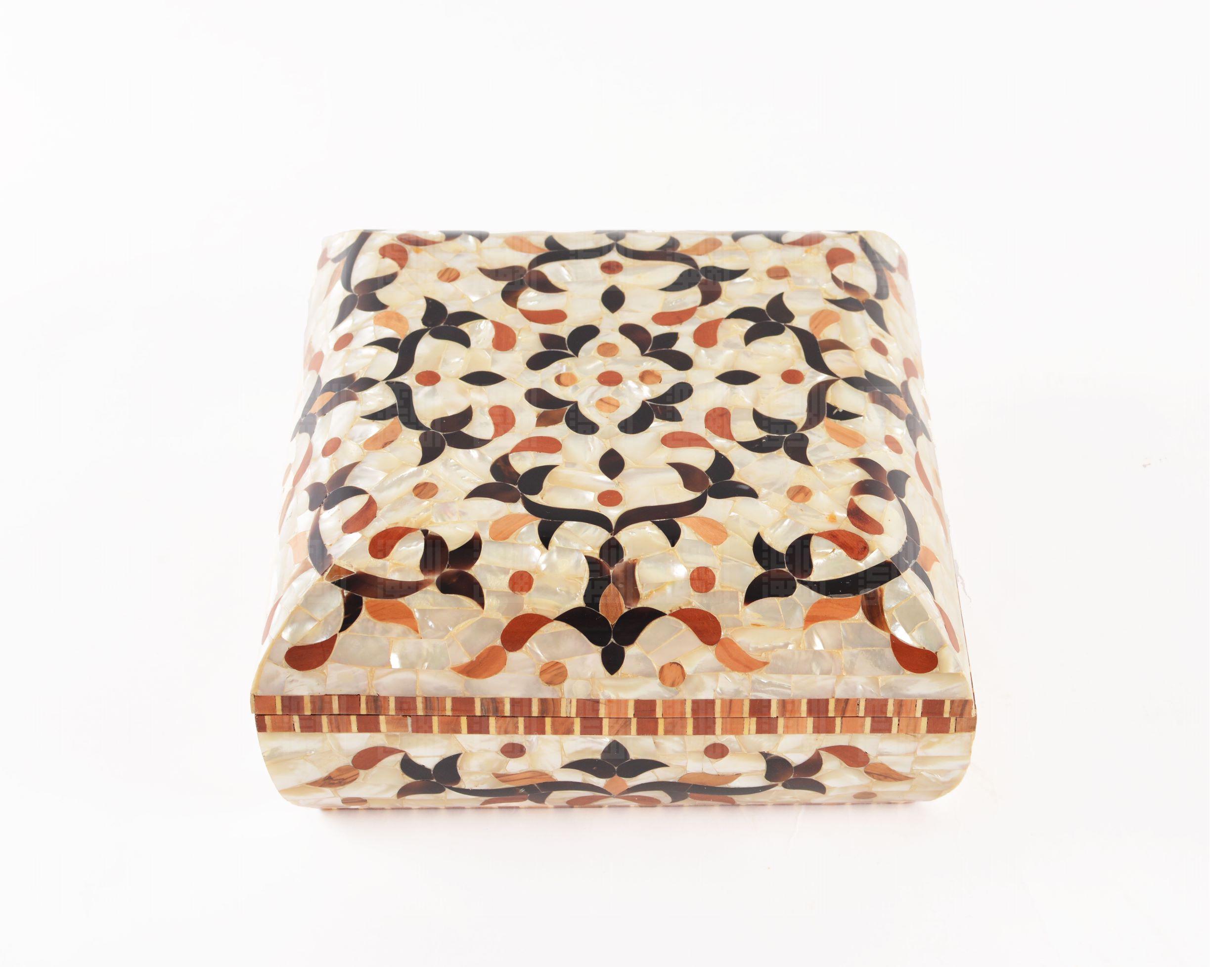 Sultana Handcrafted Inlaid Box | Walnut and Mother-of-pearl | Elegant ...