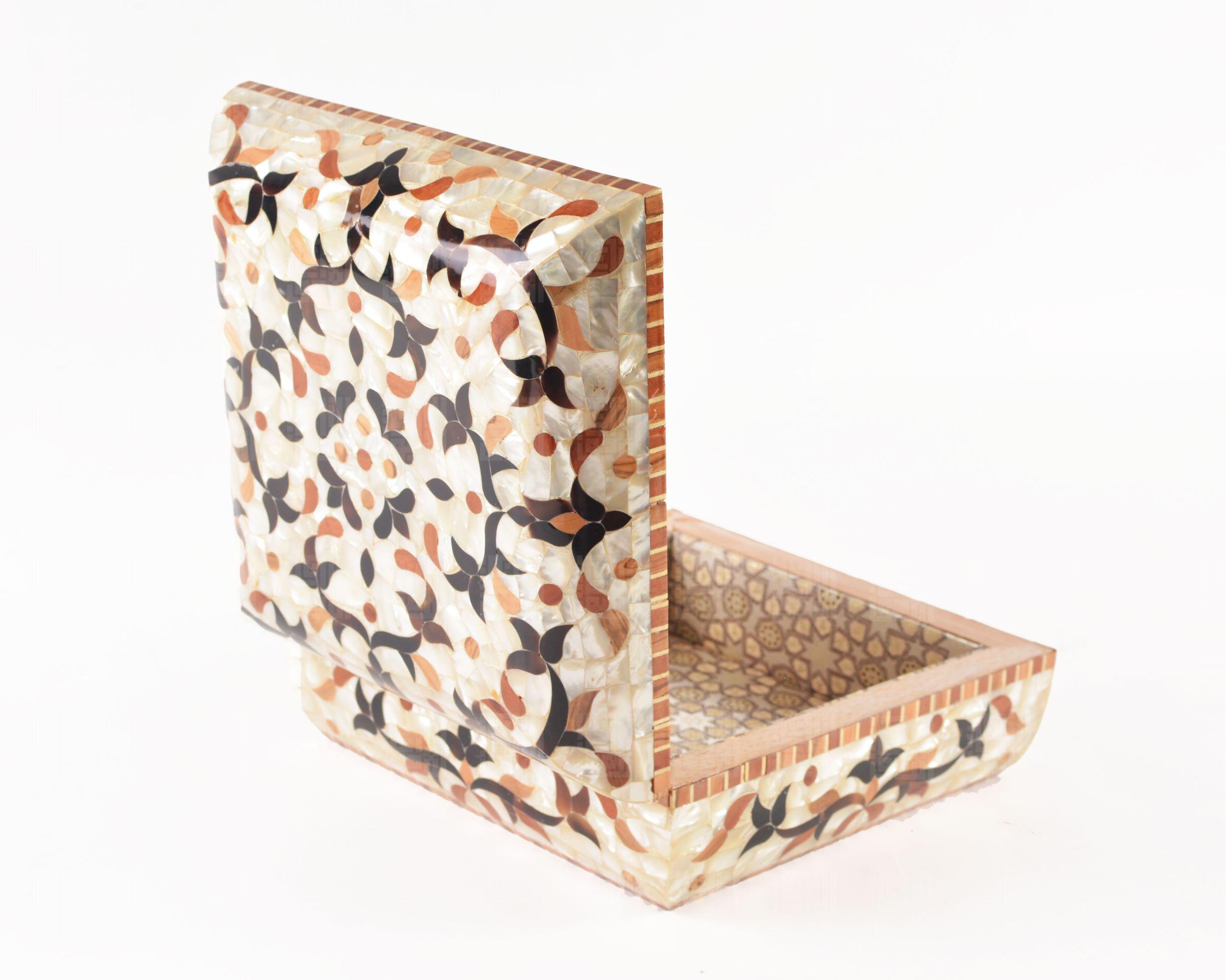 Sultana Handcrafted Inlaid Box | Walnut and Mother-of-pearl | Elegant ...
